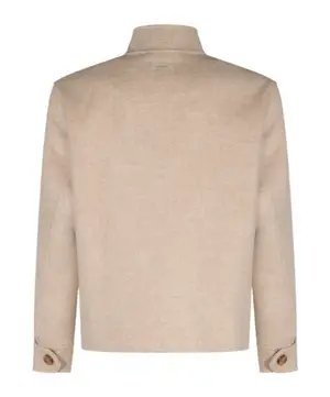LARDINI Long Sleeve Jacket With Stand Collar And Zip Up Closure