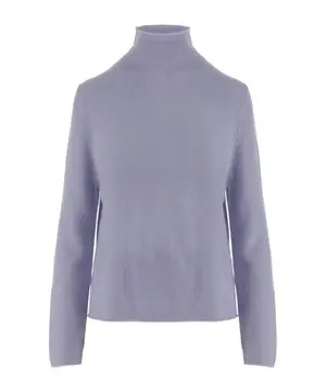 ALLUDE Cashmere Turtleneck Knitted Sweater - Purple