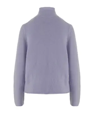 ALLUDE Cashmere Turtleneck Knitted Sweater - Purple
