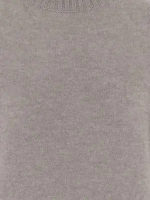 ALLUDE Cashmere Turtleneck Knitted Sweater - Gray