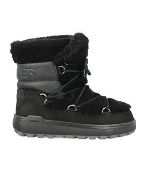 Bogner Quilted Lace-up Boots - Black