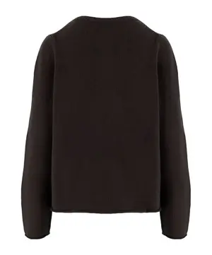 ALLUDE Ribbed Cashmere Sweater - Black