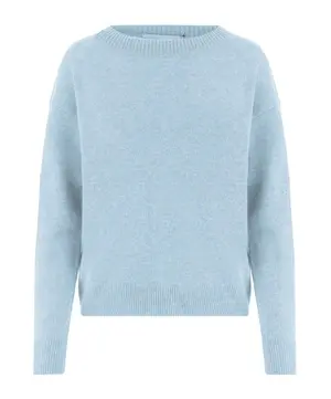 ALLUDE Cashmere Crew Neck Knitted Sweater