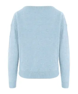 ALLUDE Cashmere Crew Neck Knitted Sweater