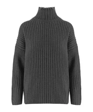 ALLUDE Chunky Turtleneck Knitted Sweater