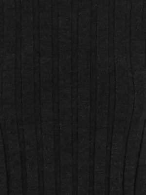 ALLUDE Ribbed Fitted Turtleneck Jumper - Black