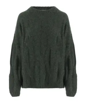ALLUDE Ribbed Hem Sweater - Black