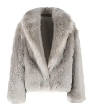 SALVATORE SANTORO Long-sleeve Fur Jacket - Gray