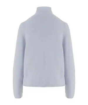 ALLUDE Cashmere Turtleneck Knitted Sweater - Gray