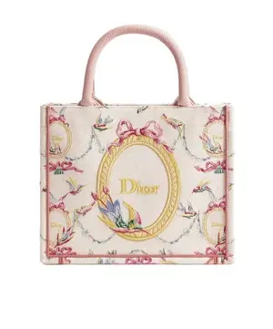 Dior Small Book Tote With Strap - Multicolor