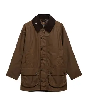 Barbour Waxed Cotton Jacket With Corduroy Collar