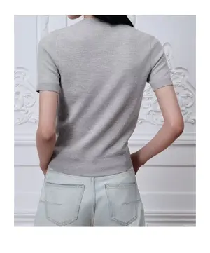 Dior Short-sleeved Embroidered Sweater