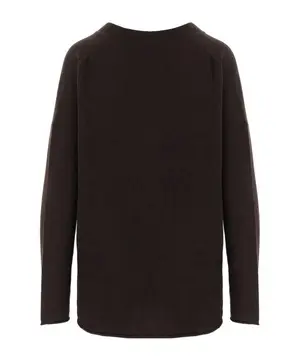 ALLUDE V-neck Cashmere Knitted Sweater