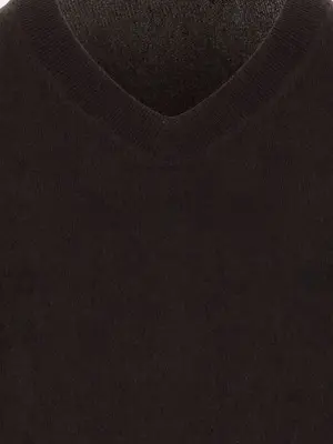 ALLUDE V-neck Cashmere Knitted Sweater