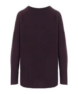 ALLUDE Cashmere V-neck Knitted Sweater