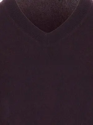 ALLUDE Cashmere V-neck Knitted Sweater