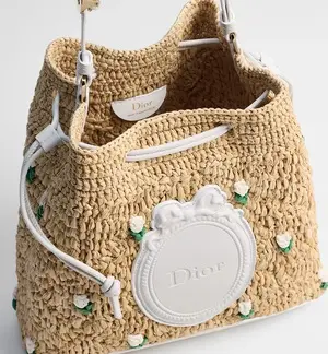 Dior Riviera Blooming Mini Bucket Bag - Nude