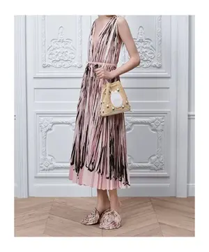 Dior Riviera Blooming Mini Bucket Bag - Nude