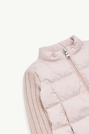 Moncler Padded Wool Cashmere Zip-up Cardigan