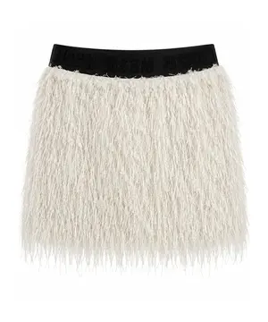 MSGM Faux Fur Skirt