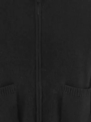 ALLUDE Cropped Zip-up Cardigan