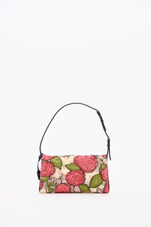 Valentino Garavani Embroidered Shoulder Bag - Red