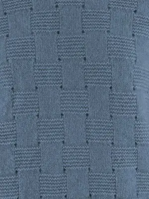 ALLUDE Basketweave Knitted Sweater