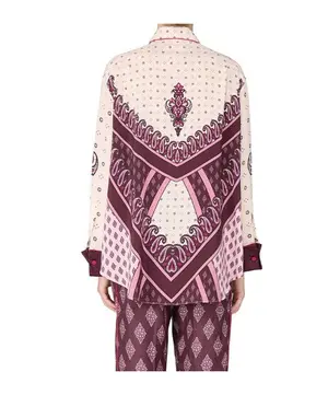 F.R.S FOR RESTLESS SLEEPERS Long Sleeve Patchwork Print Shirt