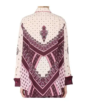 F.R.S FOR RESTLESS SLEEPERS Long Sleeve Patchwork Print Shirt