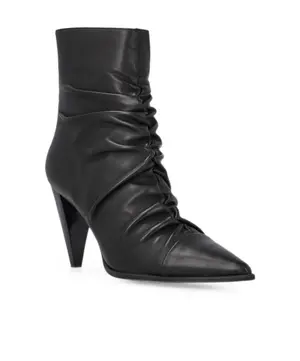 Pinko Ruched Pointed-toe Heeled Ankle Boots