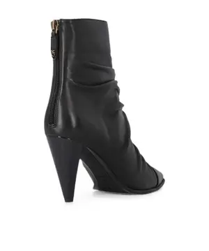 Pinko Ruched Pointed-toe Heeled Ankle Boots