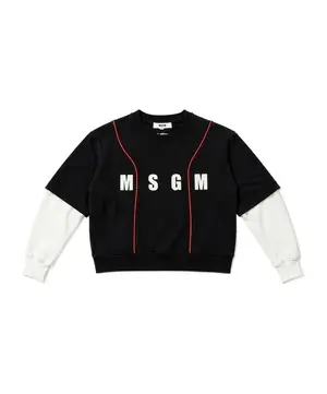 MSGM Long Sleeve Sweatshirt - Black