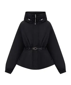 MOORER Glarea Belted High-neck Jacket