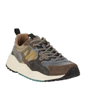 FLOWER MOUNTAIN Solin Sneakers In Suede And Technical Fabric