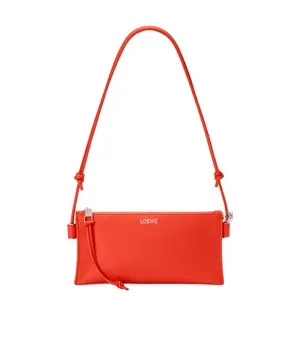 Loewe Shoulder Bag With Leather Handles - Orange