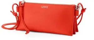 Loewe Shoulder Bag With Leather Handles - Orange