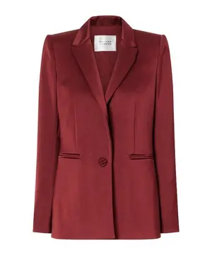 Galvan Sculpted Satin Blazer - No