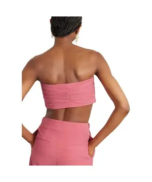 Tove Sleeveless Tie-front Cropped Top