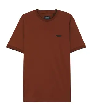 Hugo Boss Logo-plaque Cotton T-shirt