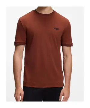 Hugo Boss Logo-plaque Cotton T-shirt