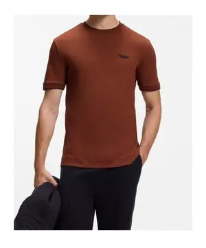 Hugo Boss Logo-plaque Cotton T-shirt