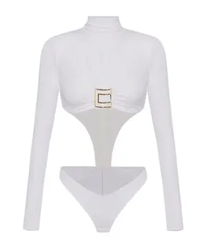 Elisabetta Franchi Logo-plaque Cropped Top