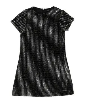 Balmain Sequin-embellished Short-sleeve Dress