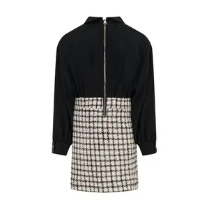 Balmain Collared Long-sleeved Dress