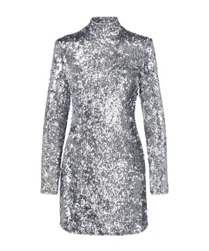 Balmain Sequin Mini Dress - Gray