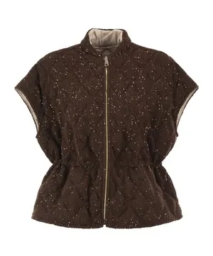 Fabiana Filippi Zippered Vest - Black