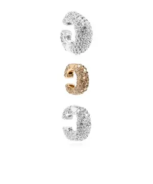 Cult Gaia Three-piece Set Of Open-style Earrings - White