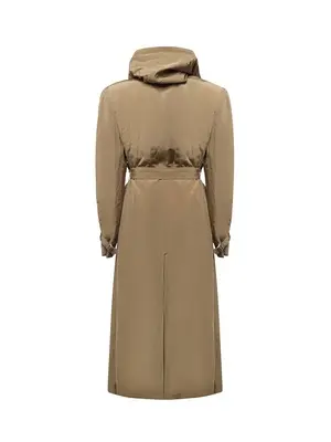 Magda Butrym Belted Hooded Coat - Beige