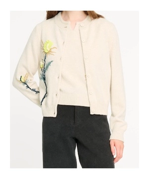 BARRIE Thistle-motif Cashmere Cardigan - No
