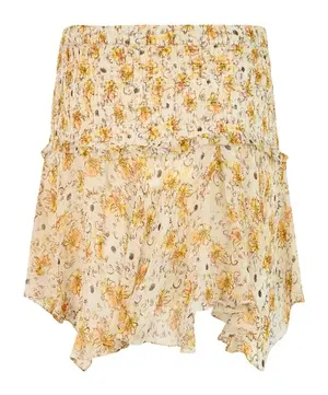 Isabel Marant Étoile Smocked Floral Mini Skirt